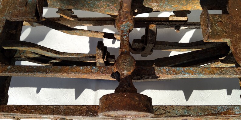 Antique Market Scale Beautiful Vintage Style Rusty - Etsy