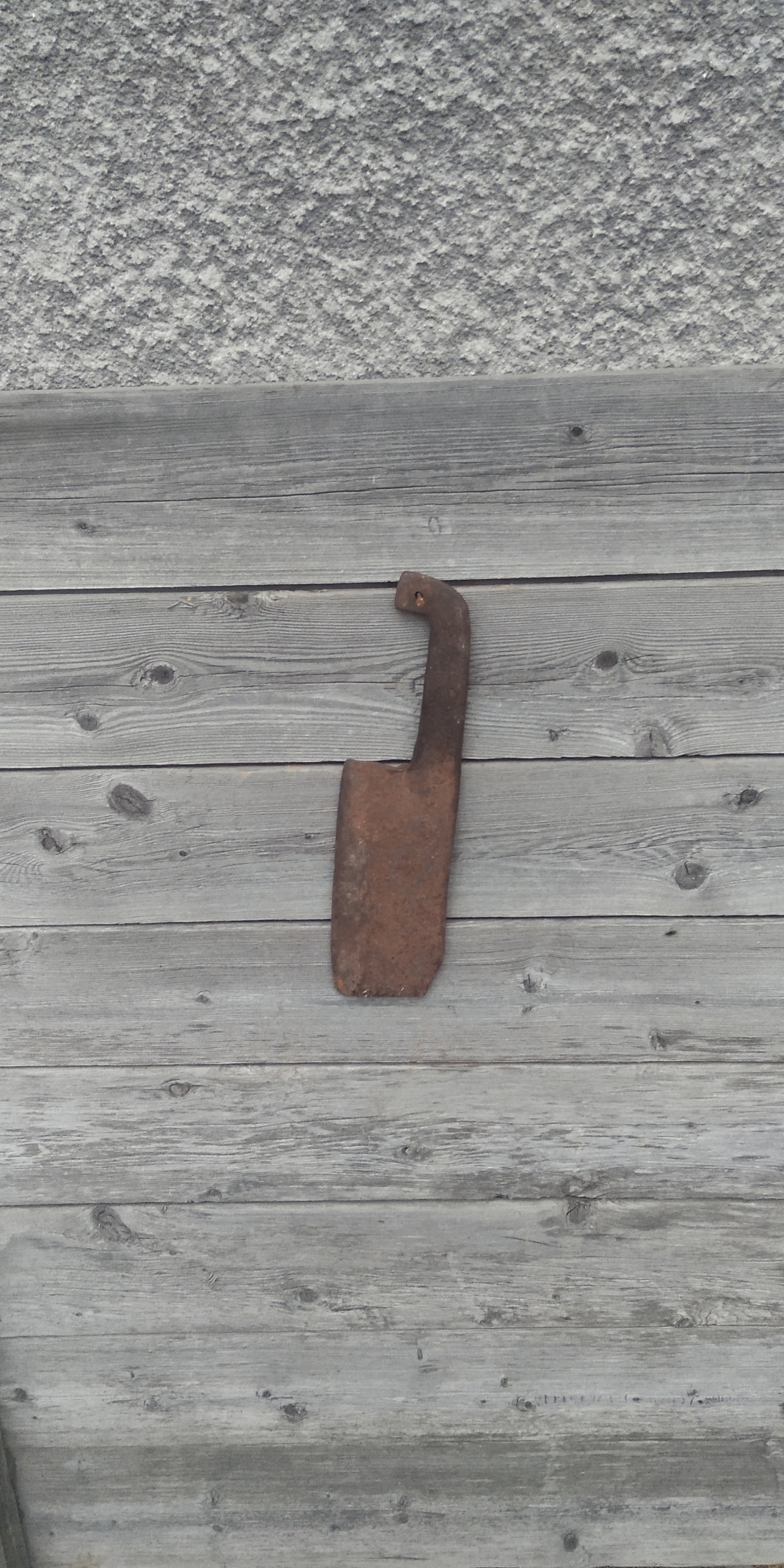 Vintage Cleaver Knife, Old Rusty Butcher Knife, Primitive Meat Chopper ...