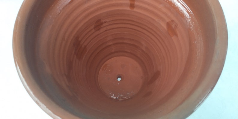 Vintage Clay Plant Pot, Old Terra Cotta Flower Pot, Rustic Clay Pottery ...