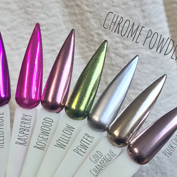 Chrome Nail Powder - Etsy