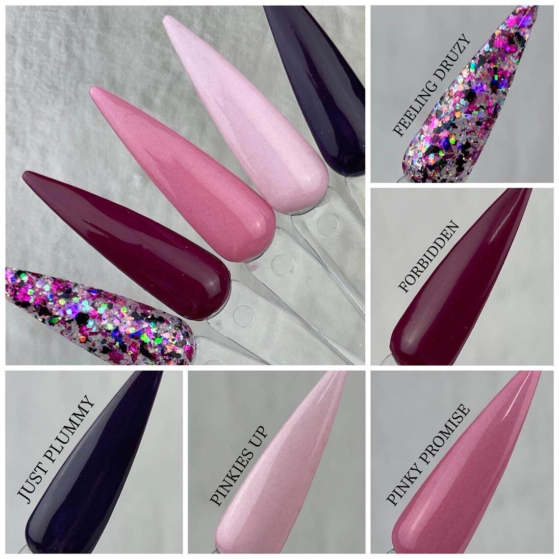Just Plummy Acrylic Nail Dip Powder - Etsy