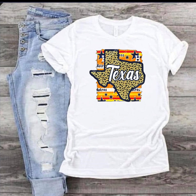 Astros Leopard Texas PNG - Etsy