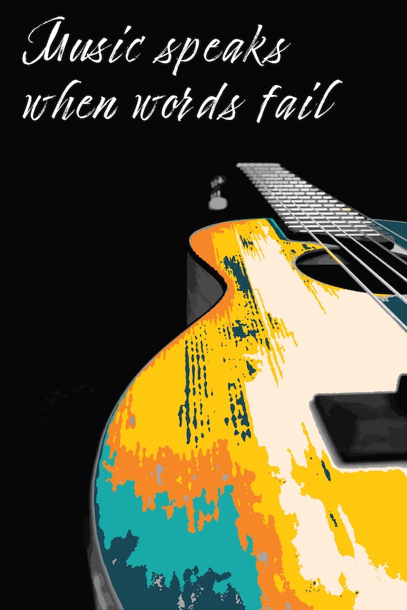 Digital Download Music Inspiration Music Quote Printable - Etsy