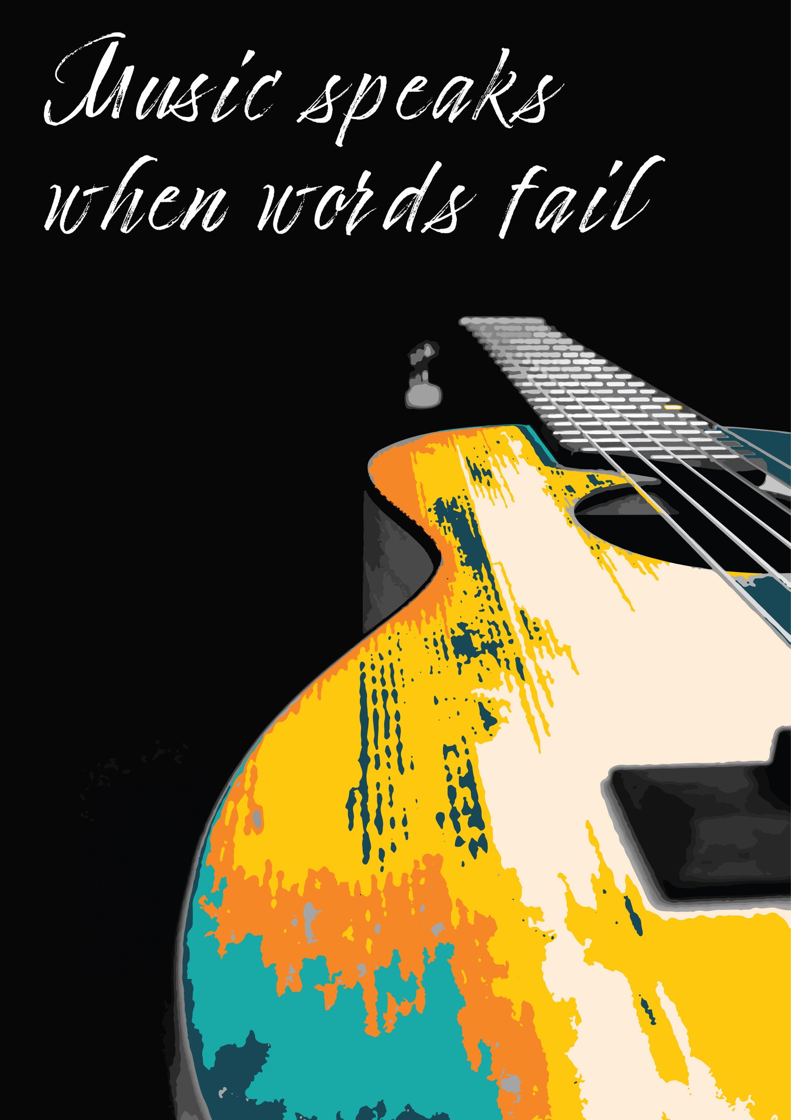 Digital Download, Music Inspiration, Music Quote Printable, Digital ...