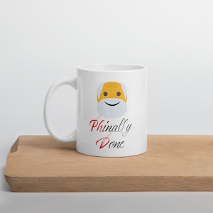 Phd Emoji Coffee Mug, "phinally Done", Phd Coffee Mug, Graduate Gift ...