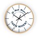 Wall Clock if Not Now Then When - Etsy