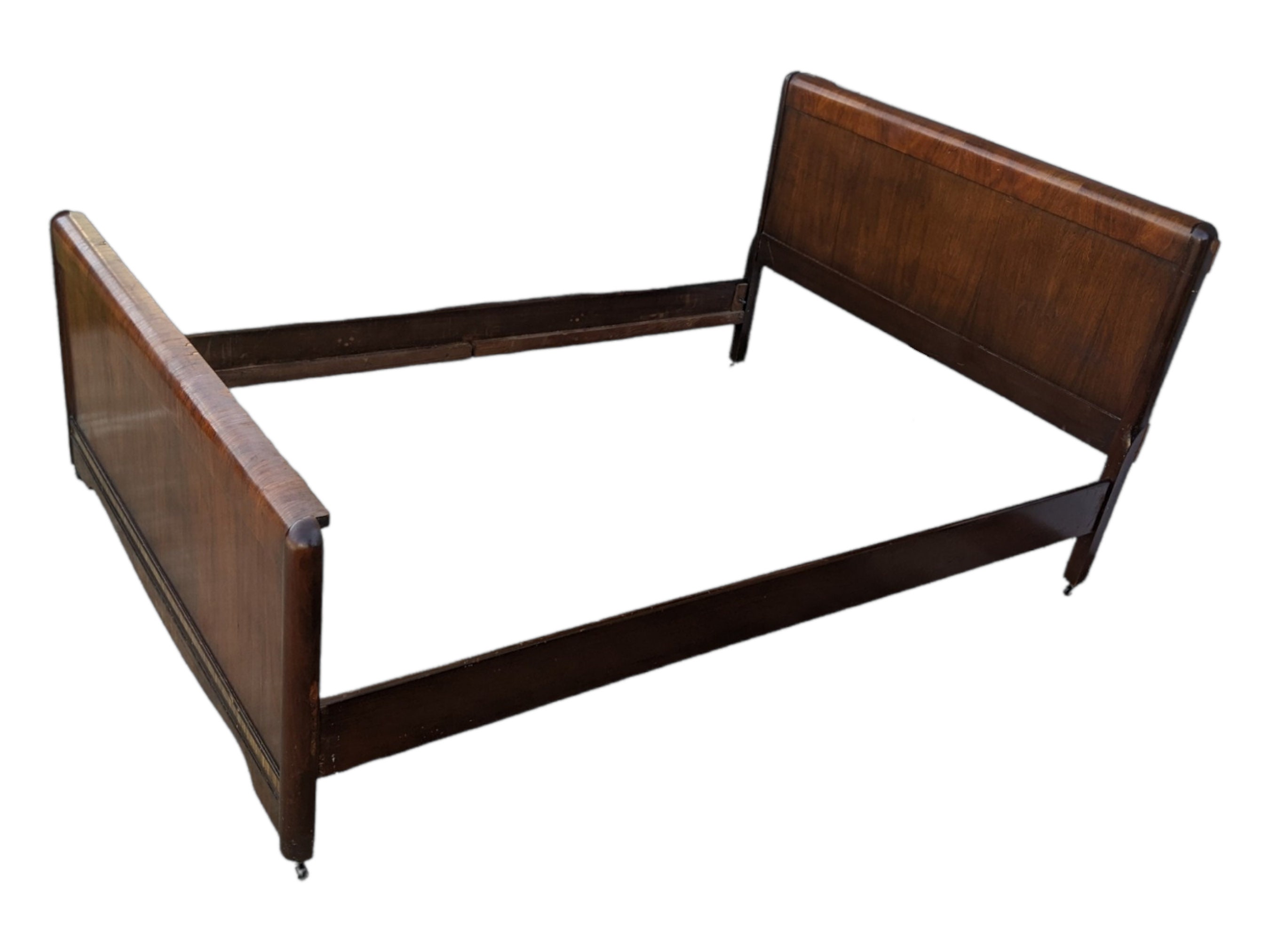 Vintage Art Deco Waterfall Bedframe - Etsy