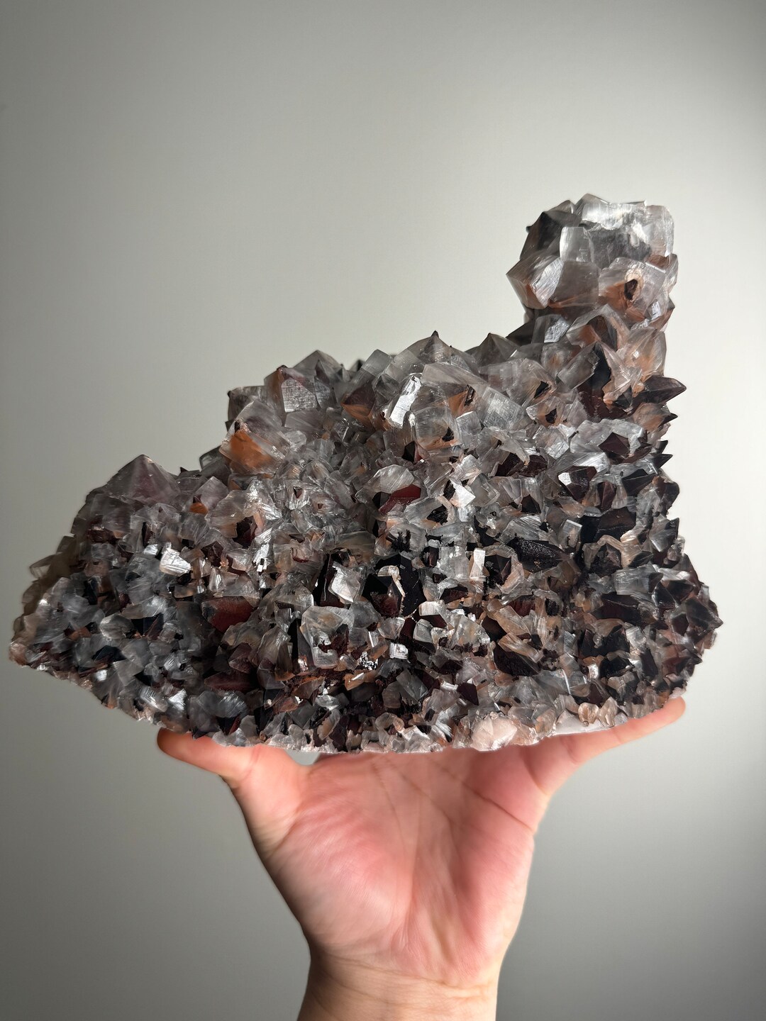 6.6 Lb Spiky Hematite Calcite Specimen - Etsy