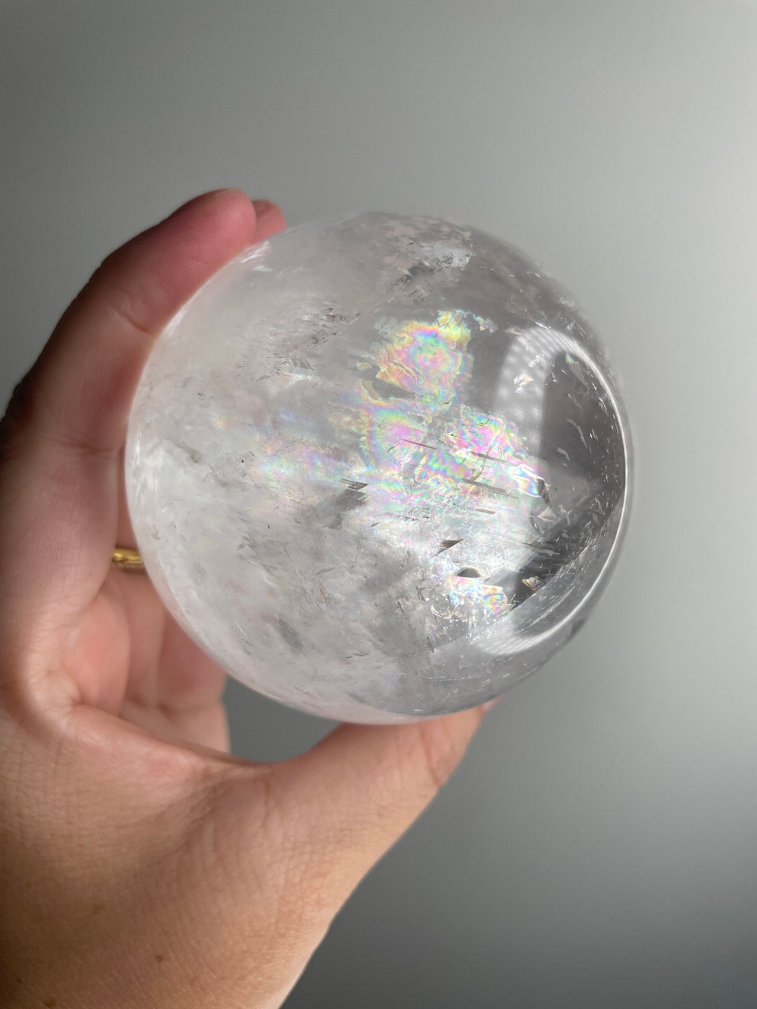 76mm Calcite Sphere White Calcite Crystal Sphere - Etsy