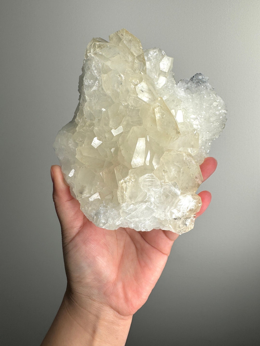 2 Lb Uv Reactive Calcite Specimen ~ Pale Yellow Calcite ~ Calcite Gems ...