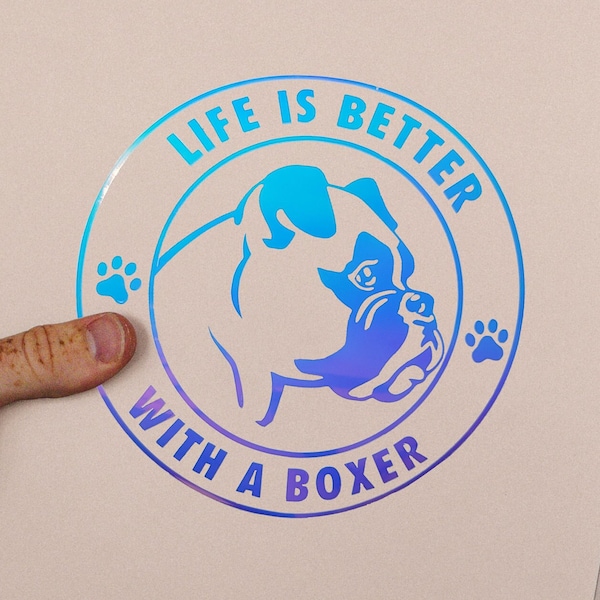 Boxer Decal - Etsy