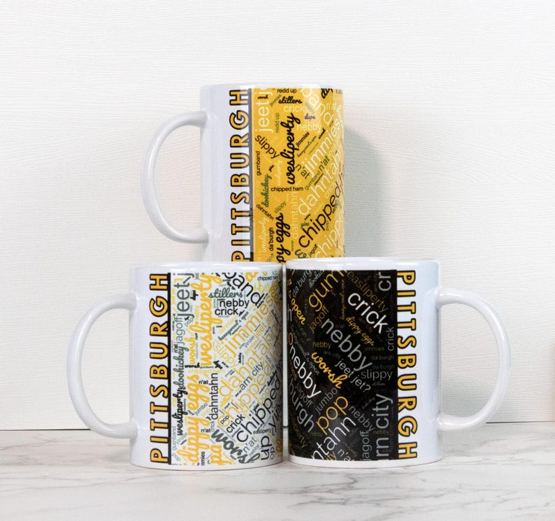 Pittsburgh Slang Coffee Mug: 15 Oz Yinzer Pride Gift - Etsy