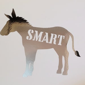Custom Smart Ass Decal, Mirror Chrome Outdoor Decal, Smart Ass, Smart ...