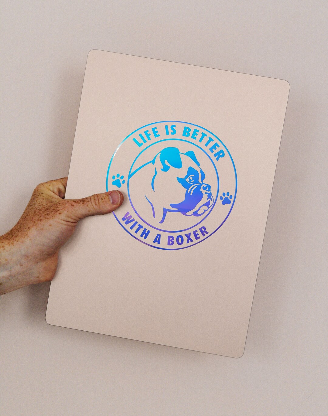 Personalized Life is Better With A Boxer Vinyl Decal, Indoor/outdoor ...