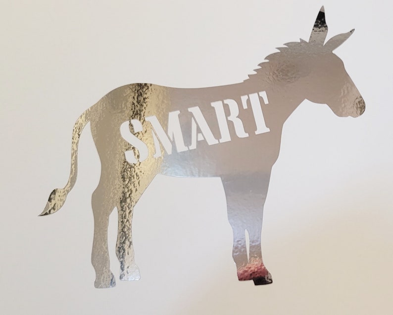 Custom Smart Ass Decal Mirror Chrome Outdoor Decal Smart - Etsy