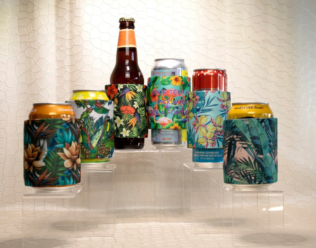 Tropical Drink Slap Wrap, Can Coolers, Beverage Insulators, Personalize ...