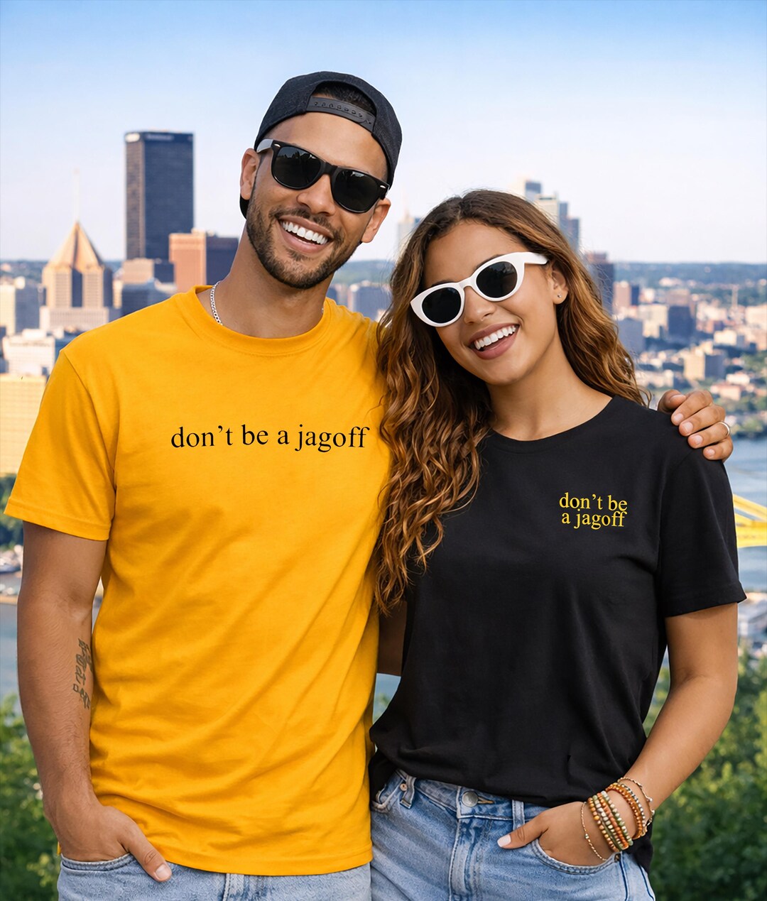 Don't Be A Jagoff Tee, Pittsburgh Pride Unisex Cotton Crew Neck - Etsy