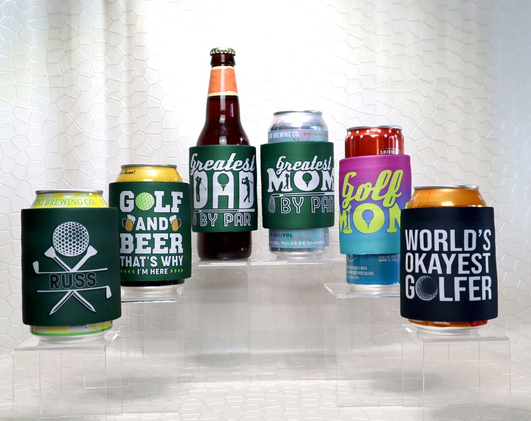 Golf Drink Slap Wrap, Can Coolers, Beverage Insulators, Personalize ...