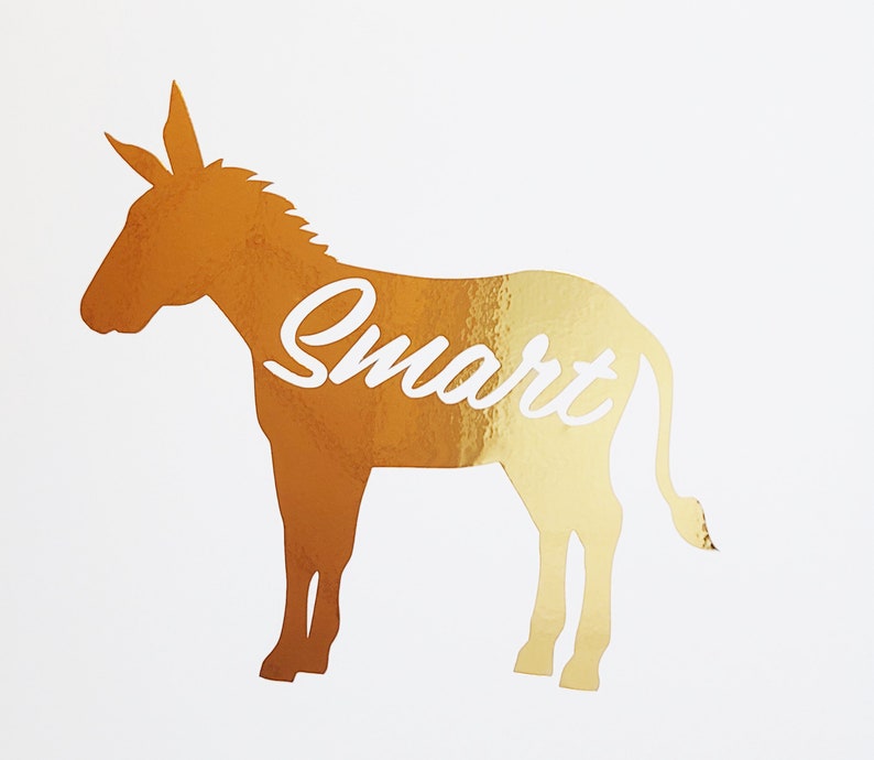 Custom Smart Ass Decal Mirror Chrome Outdoor Decal Smart - Etsy