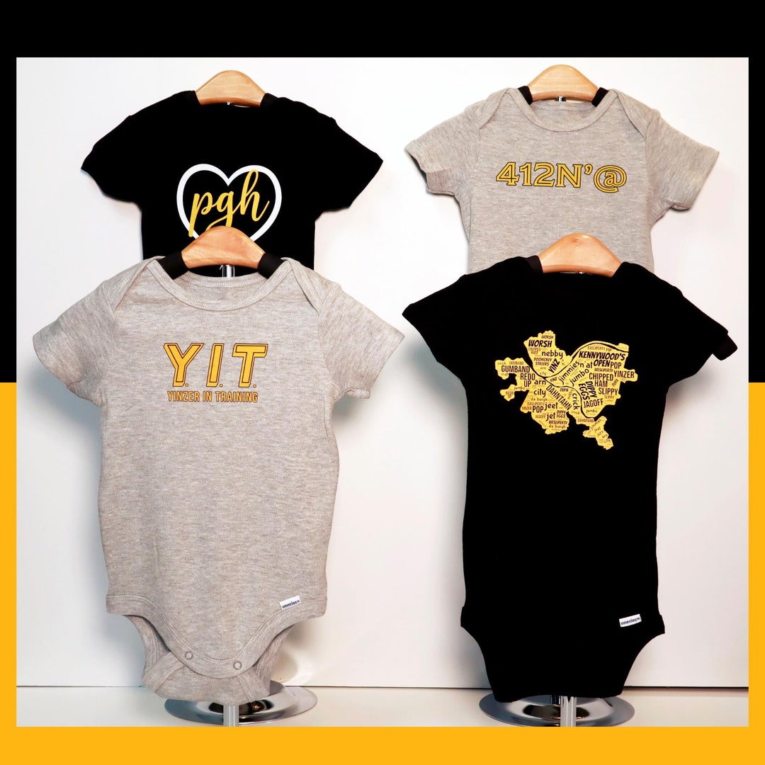 Pittsburgh-theme Baby Bodysuits, Unique Baby Shower Gifts, Cute Baby ...