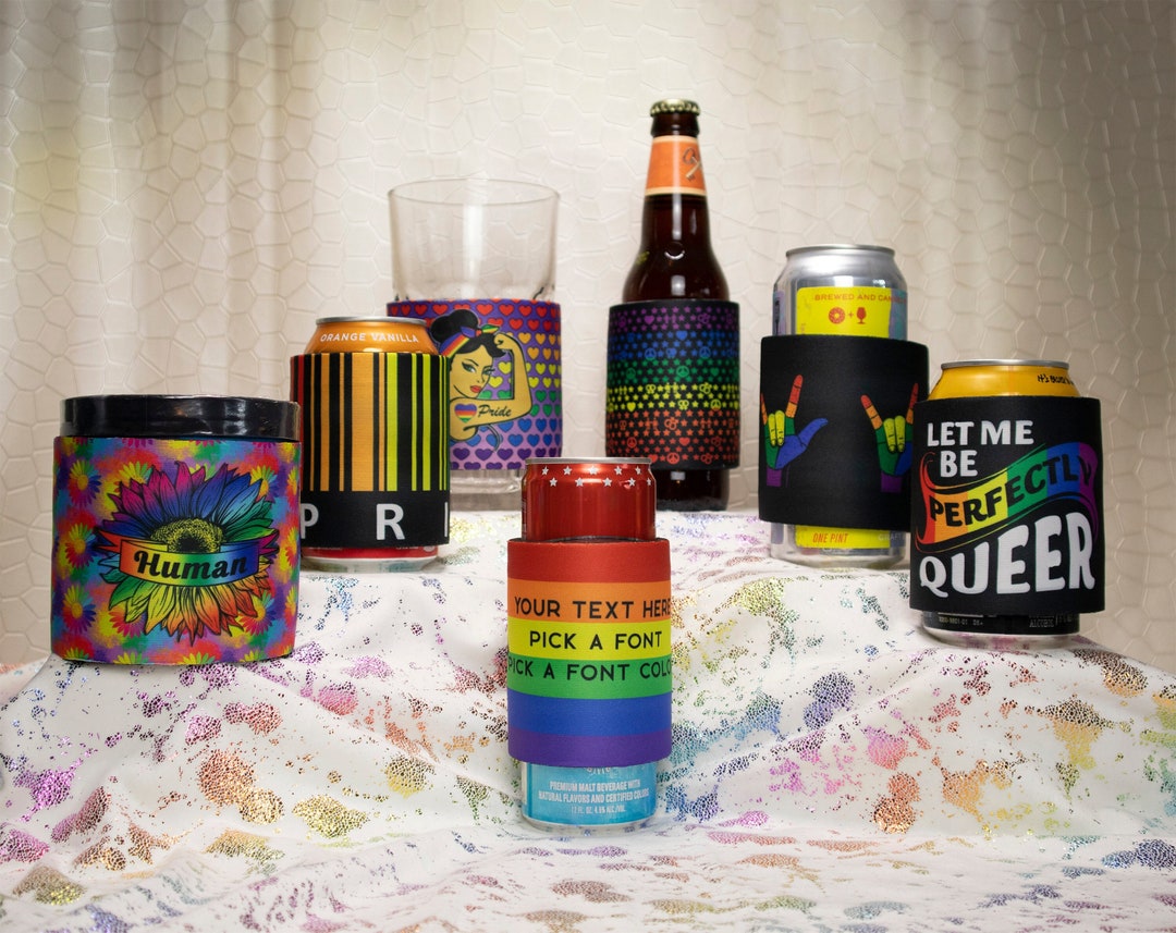 Lgbtq Pride Drink Slap Wrap Can Coolers Beverage Insulators