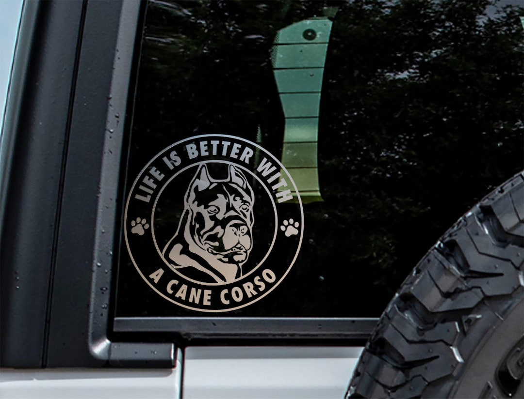 Personalized Cane Corso Vinyl Decal: Indoor/outdoor Car, Window ...