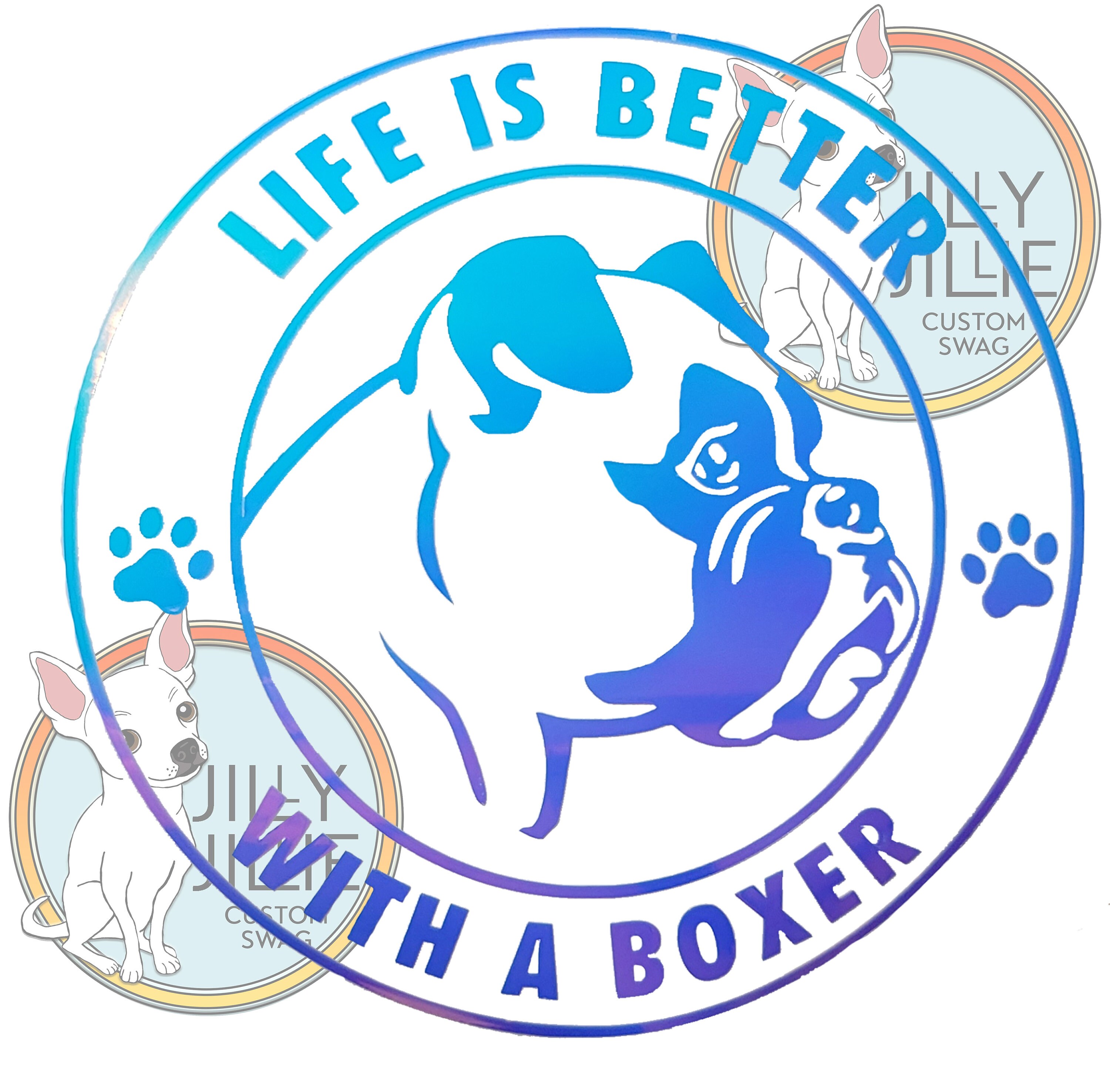 Personalized Life is Better With A Boxer Vinyl Decal - Etsy