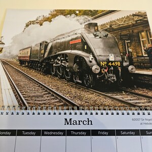 2024 Calendar, Beautiful Steam Locomotive Photographs in Iconic ...