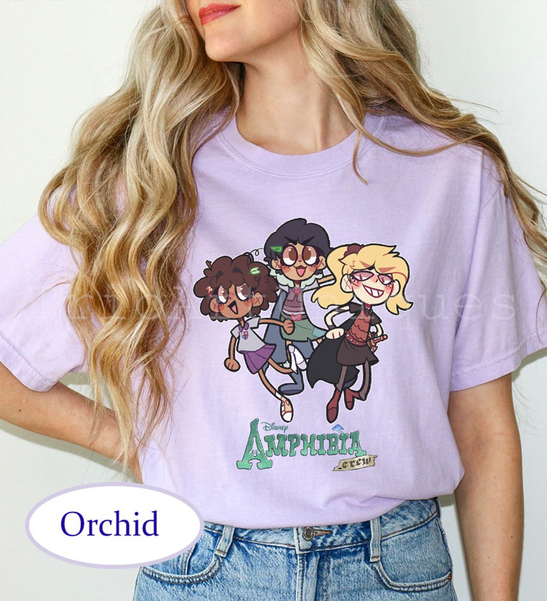 Amphibia Crew T-shirt Anne Marcy Sasha Unisex Tee Adult T-shirt Kid ...