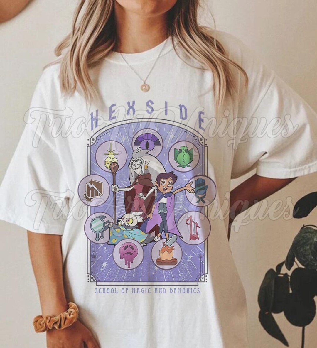 Luz Noceda Edalyn Hexside Shirt, Hexside School of Magic and Demonics ...