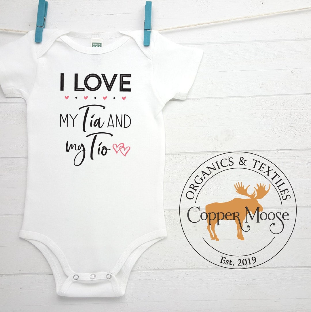 Tia Onesie® Tio Tia Onesie I Love My Tia I Love My Tio I - Etsy