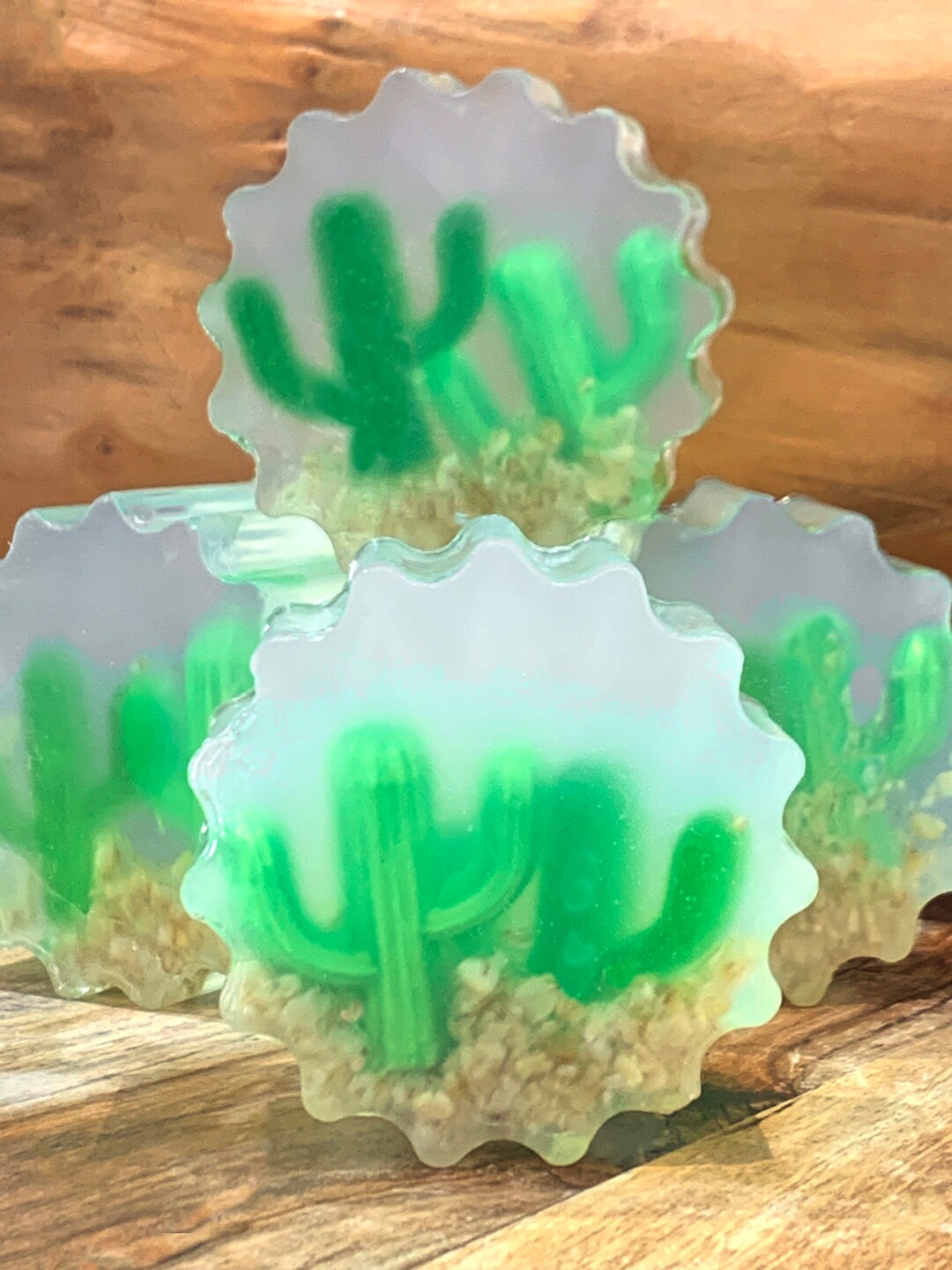 Cactus Glycerin Soaps Aloe-sage-lemon Zinger Soap Bars Handmade Desert ...