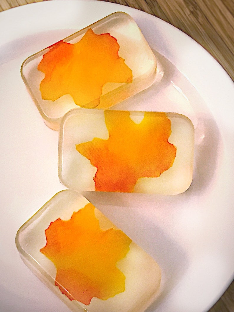 Honeysuckle & Jasmine Maple Leaf Soaps Fall Soaps Handmade - Etsy