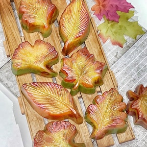Maple Soap Leaves | Set of 3 Handmade Wild Sage Fall Glycerin Soaps ...