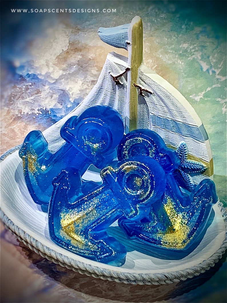 Anchor Glycerin Soap Handmade Bar Soap Nautical Soap - Etsy