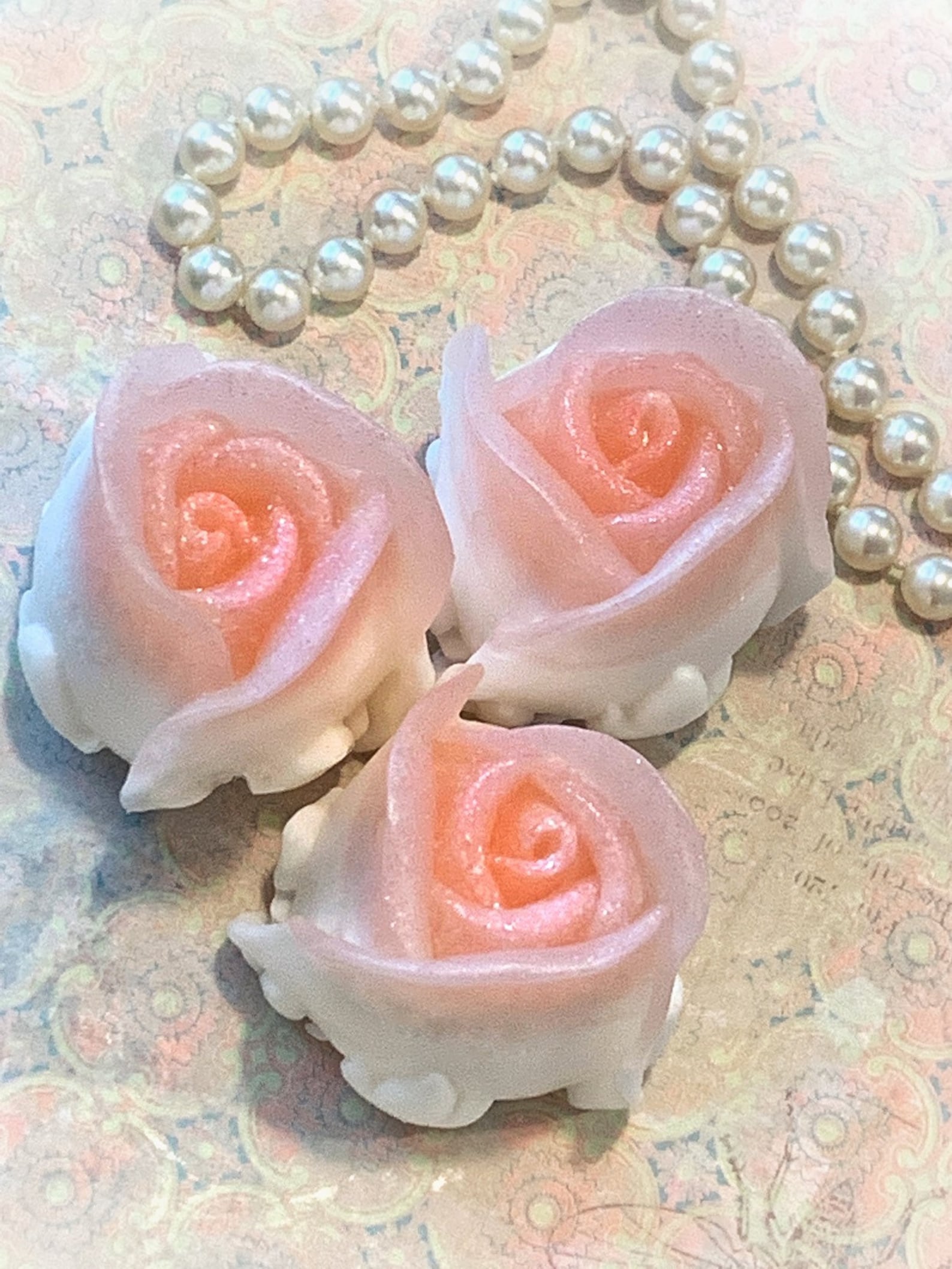 Rose Garden Victorian Rose Teardrop Soaps Handmade - Etsy