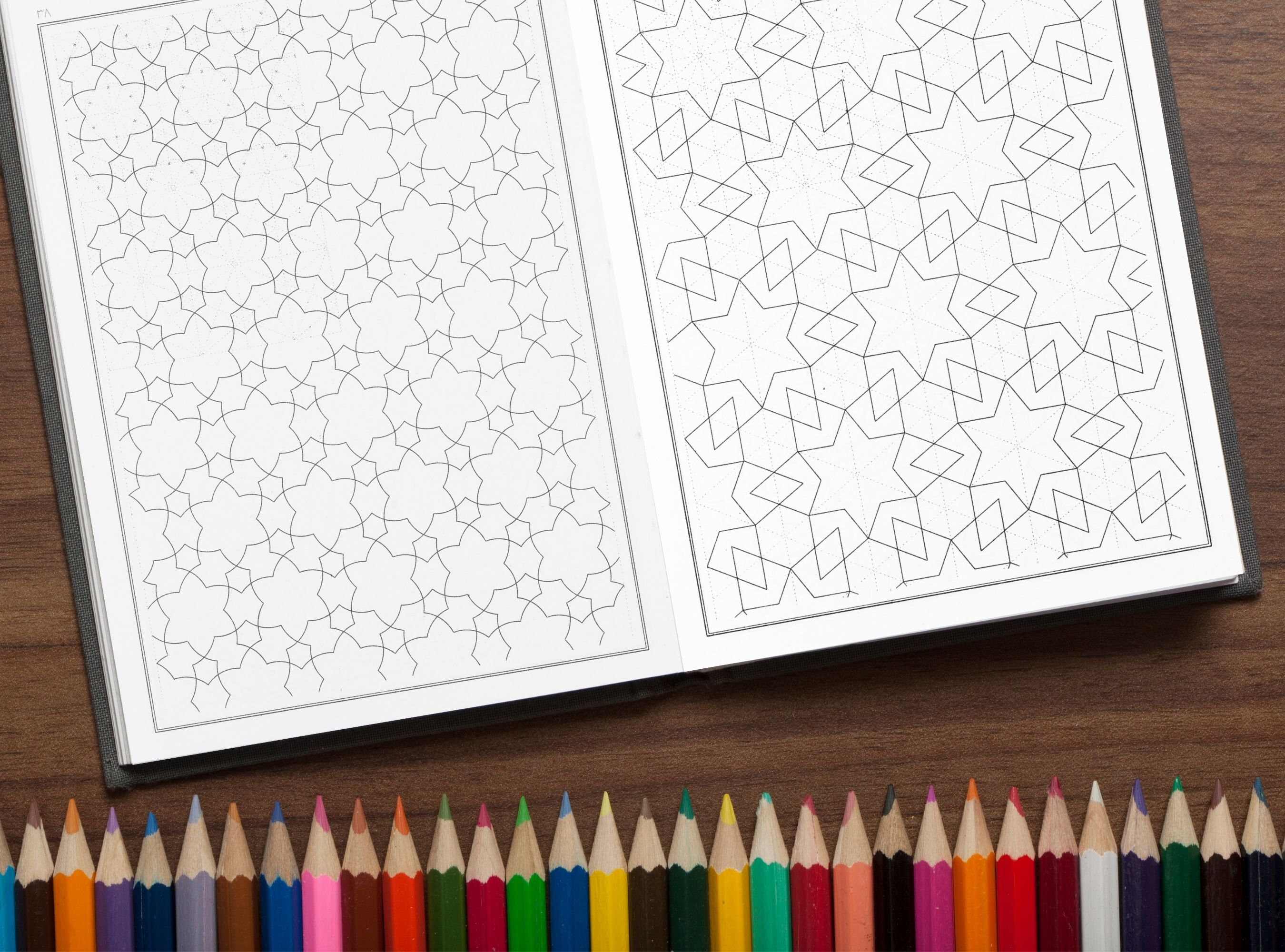 Islamic Patterns Colouring Pages | Islamic Geometric Printable Papers ...