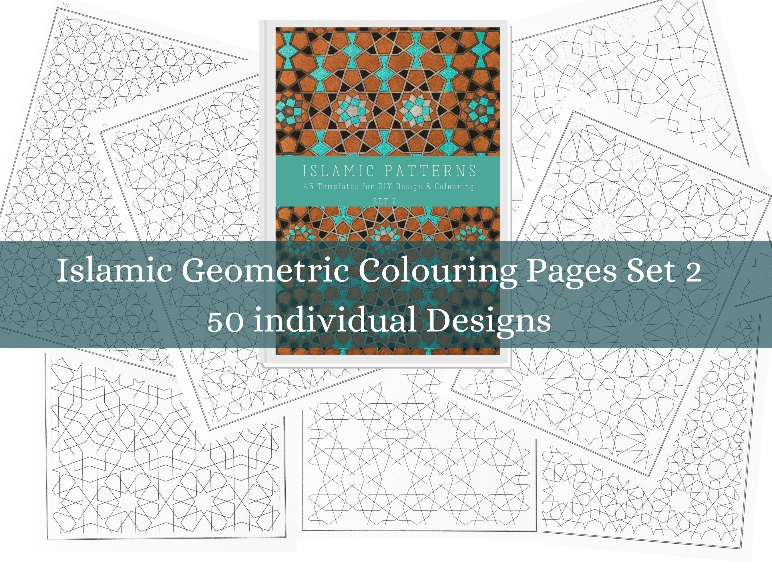 Coloring Pages Islamic Patterns Geometric