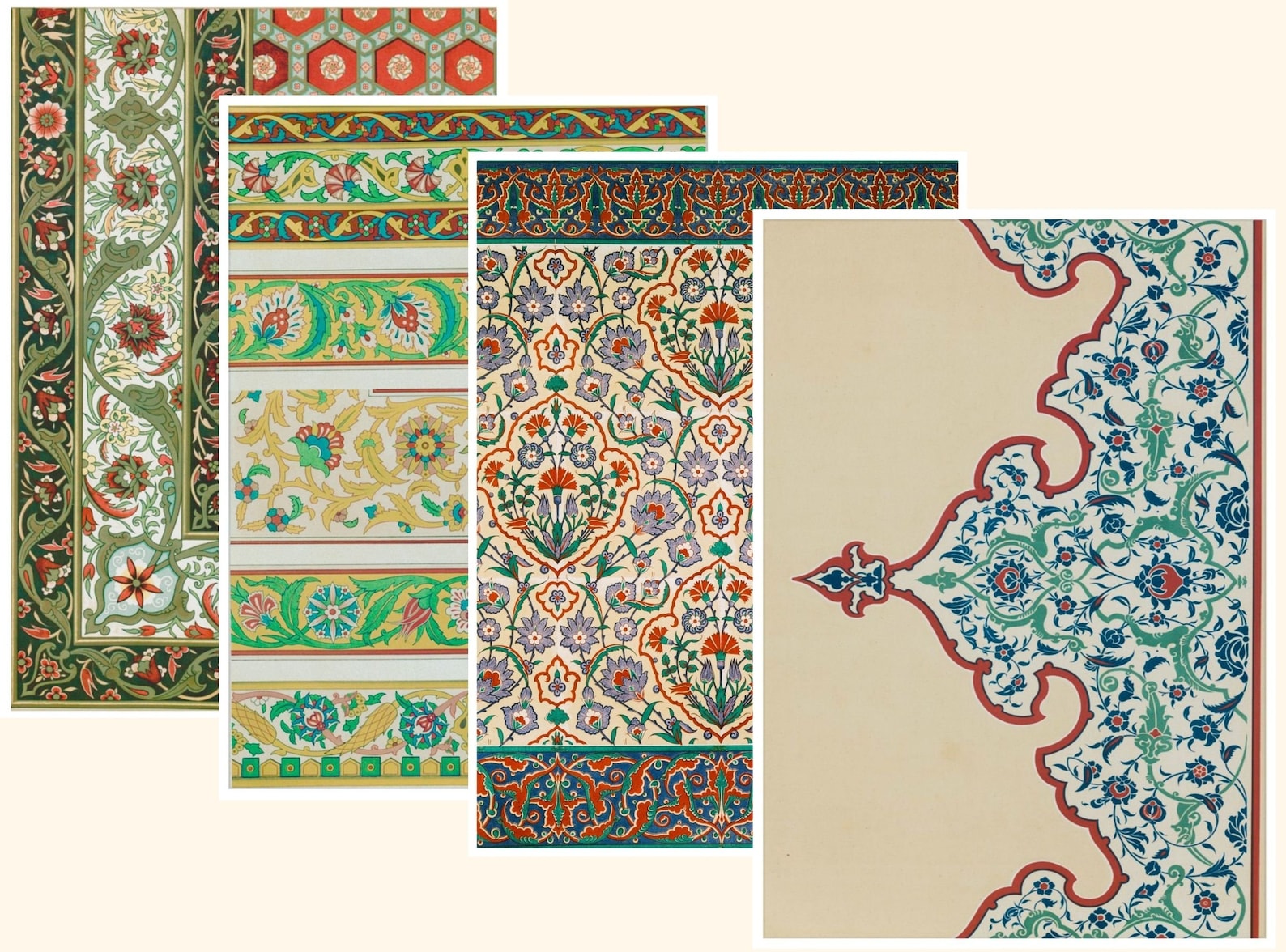 Arabesque Digital Paper Pack | Islamic Pattern Collage Papers | Islamic ...