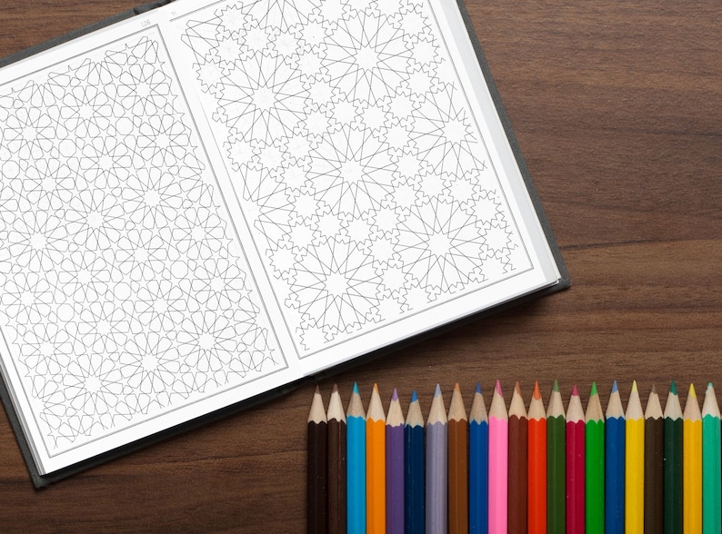 Islamic Pattern Colouring Pages | Arabic Pattern Printable Papers ...