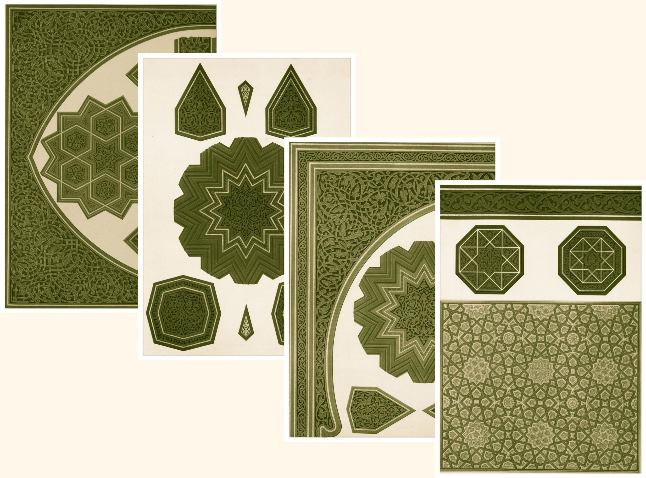 Islamic Pattern Digital Paper Pack | Islamic Geometric Printable Papers ...