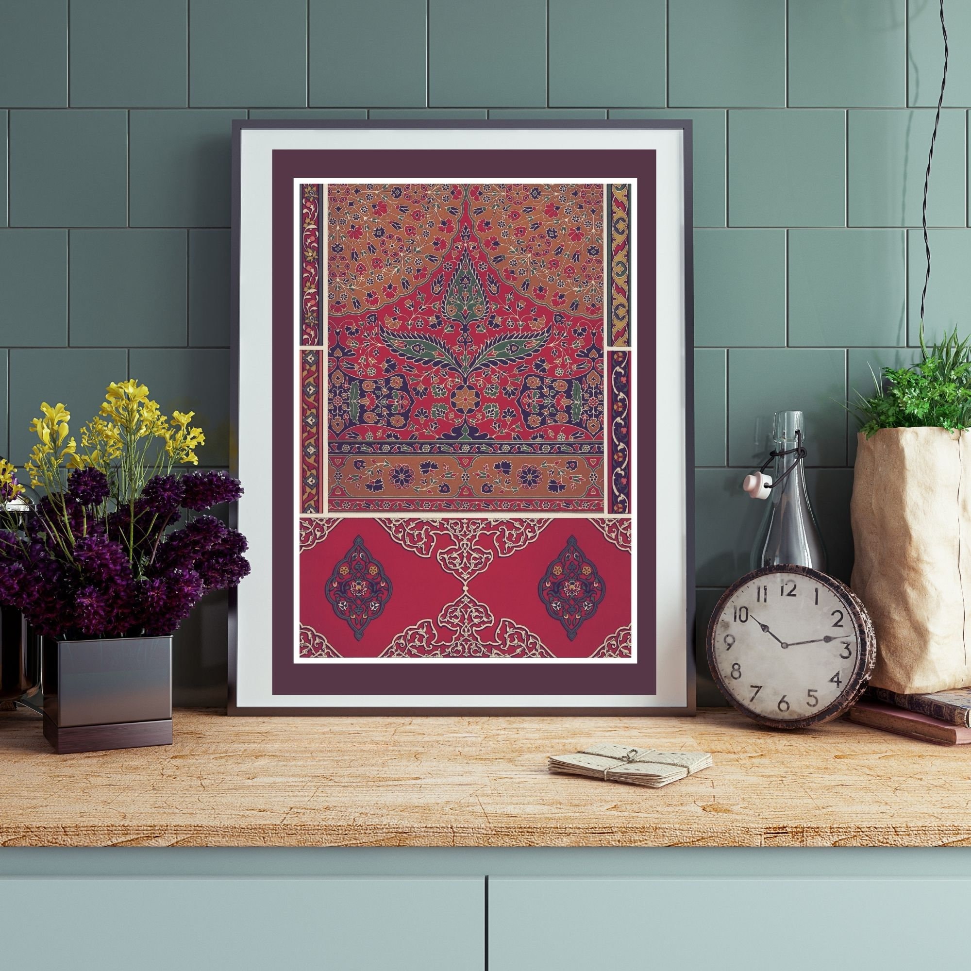 Vintage Islamic Art Islamic Poster Indian Pattern - Etsy