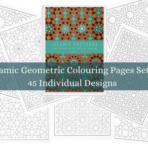 Vintage Islamic Pattern Coloring Book | Islamic Geometric Pattern Book ...