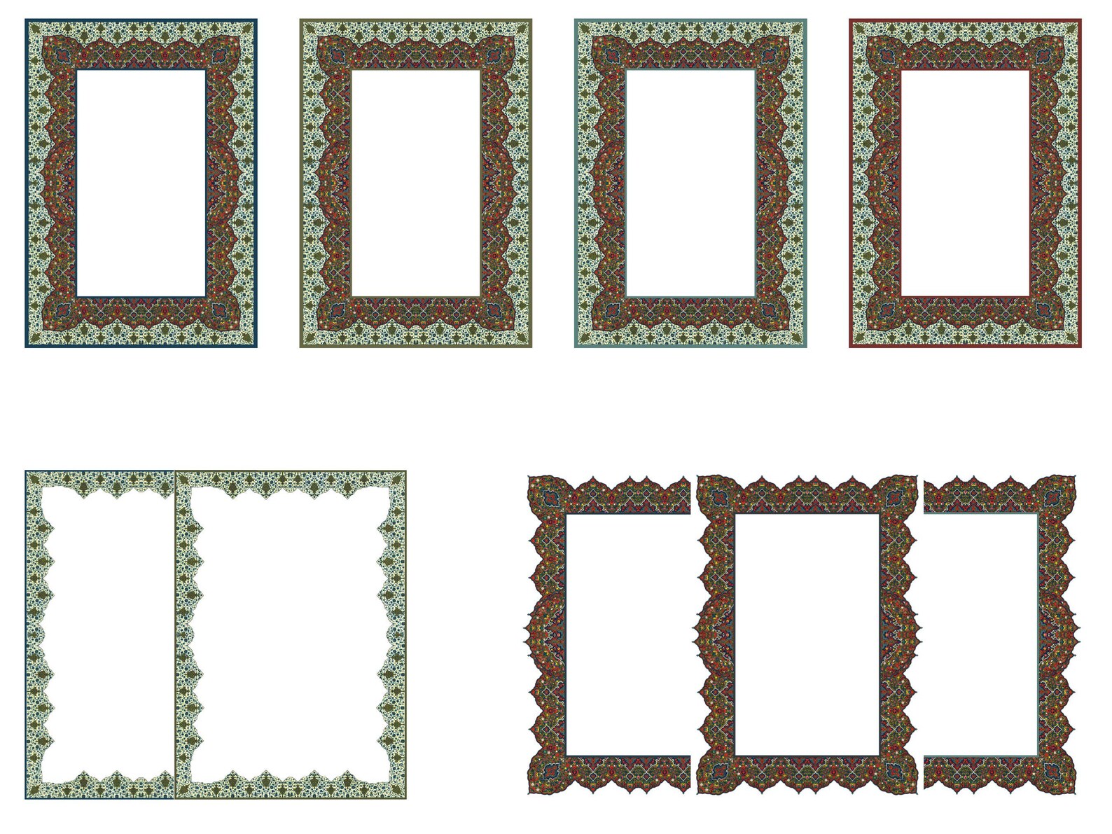 Islamic Border Printable Templates | Persian Border | Arabic Border ...