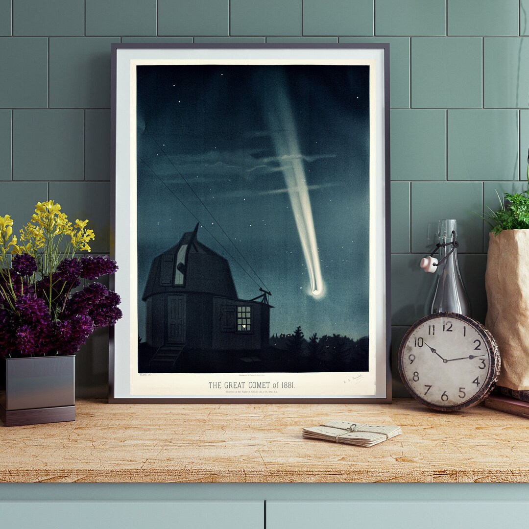The Great Comet of 1812 Wall Print | Astronomy Gifts | Instant Download ...