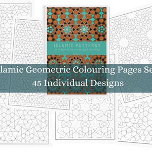 Islamic Patterns Colouring Pages | Islamic Geometric Printable Papers ...