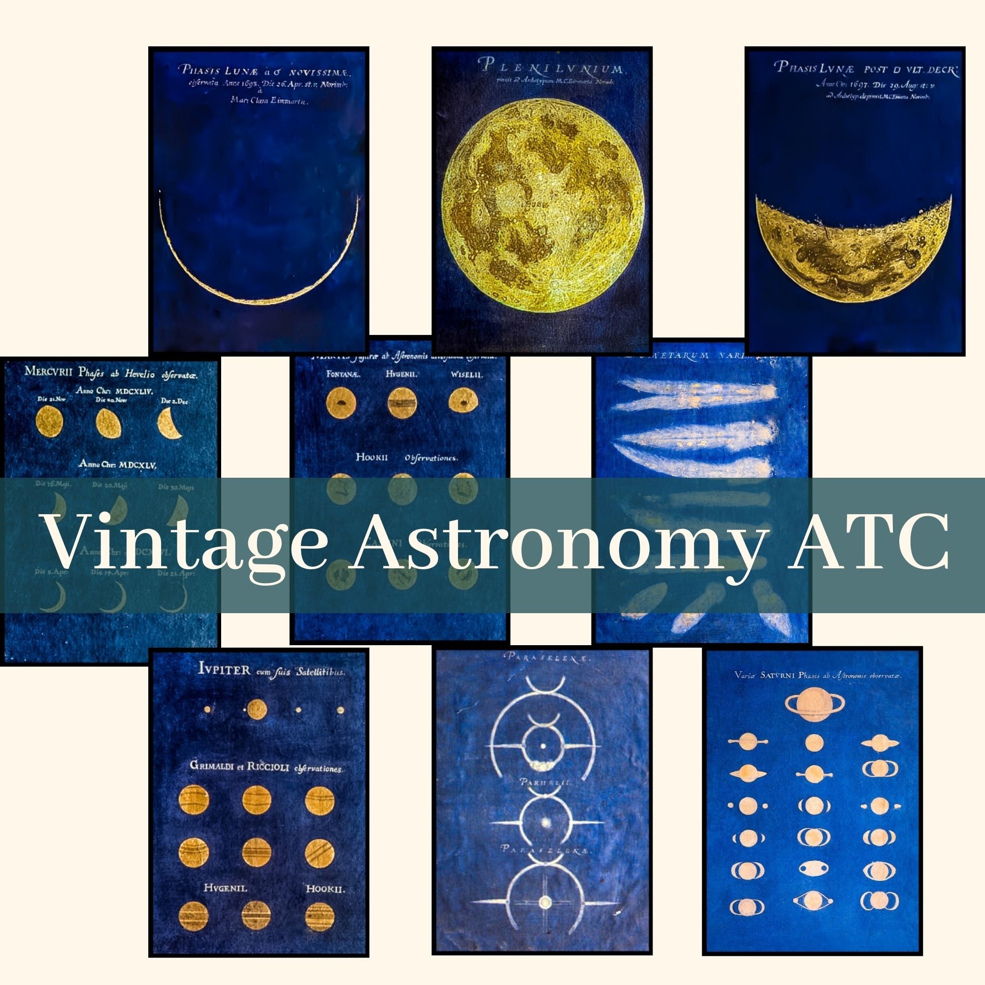 Vintage Astronomy Artist Trading Cards | Astronomy Ephemera | Celestial ...
