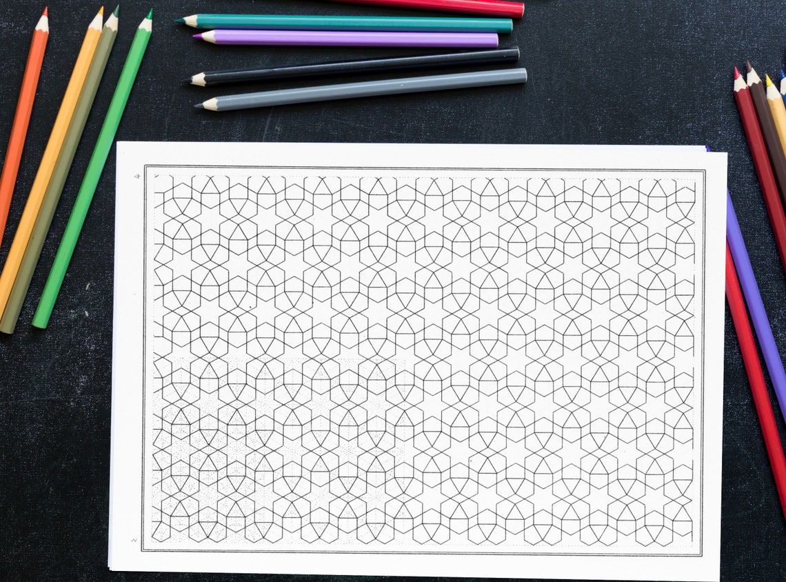 Islamic Patterns Colouring Pages | Islamic Geometric Printable Papers ...