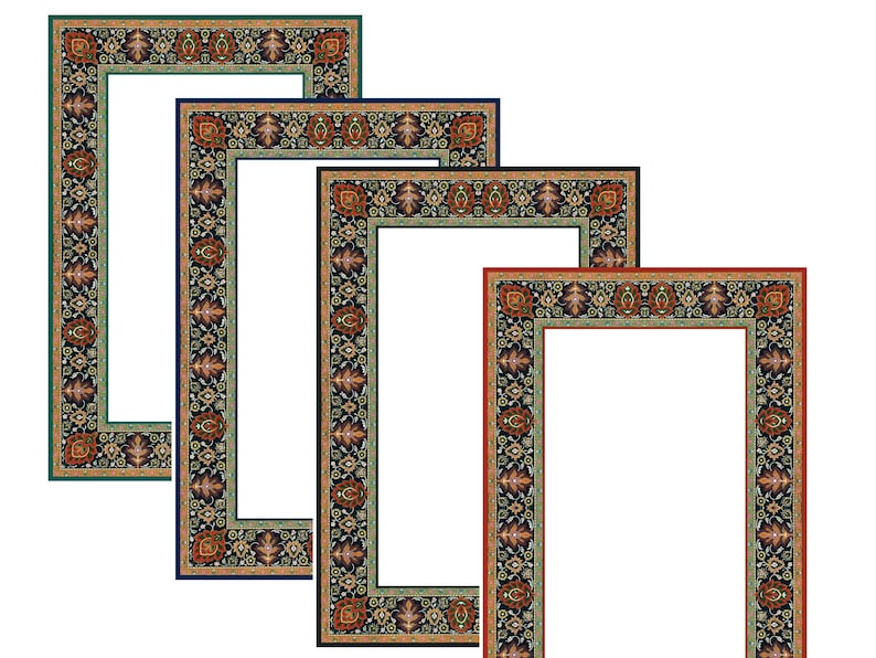 Islamic Floral Border| Arabic Border Design | Persian Border Printable ...