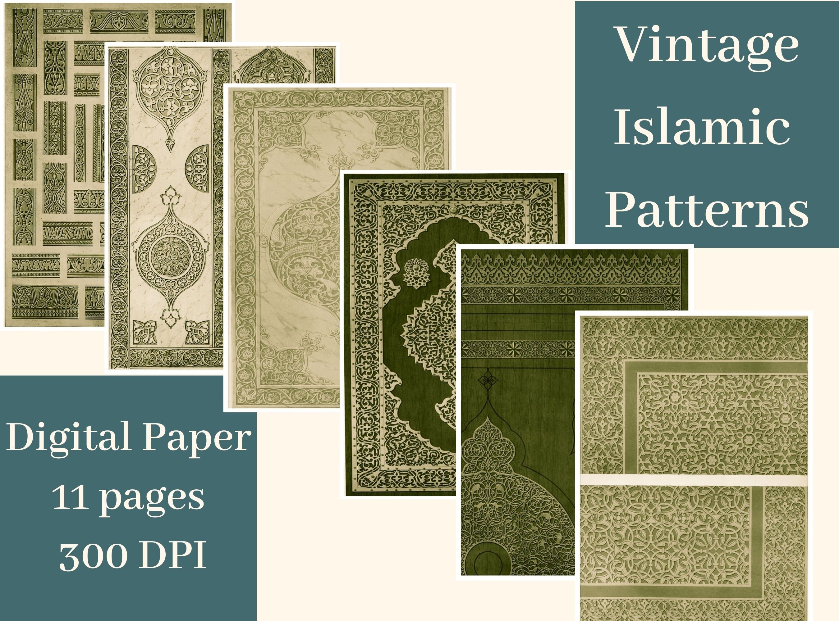 Islamic Pattern Digital Paper Pack | Islamic Geometric - Etsy